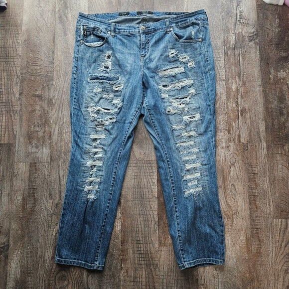 torrid | Jeans | Torrid Premium Boyfriend Jean With Distruction | Poshmark